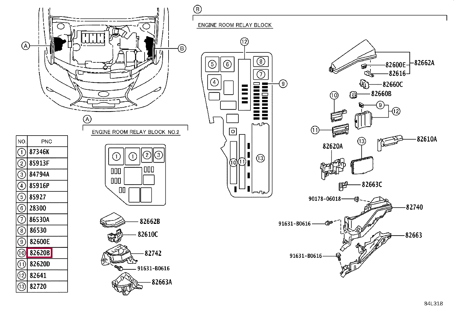 Запчасти Тойота: BLOCK ASSY, FUSIBLE LINK (8262033070)