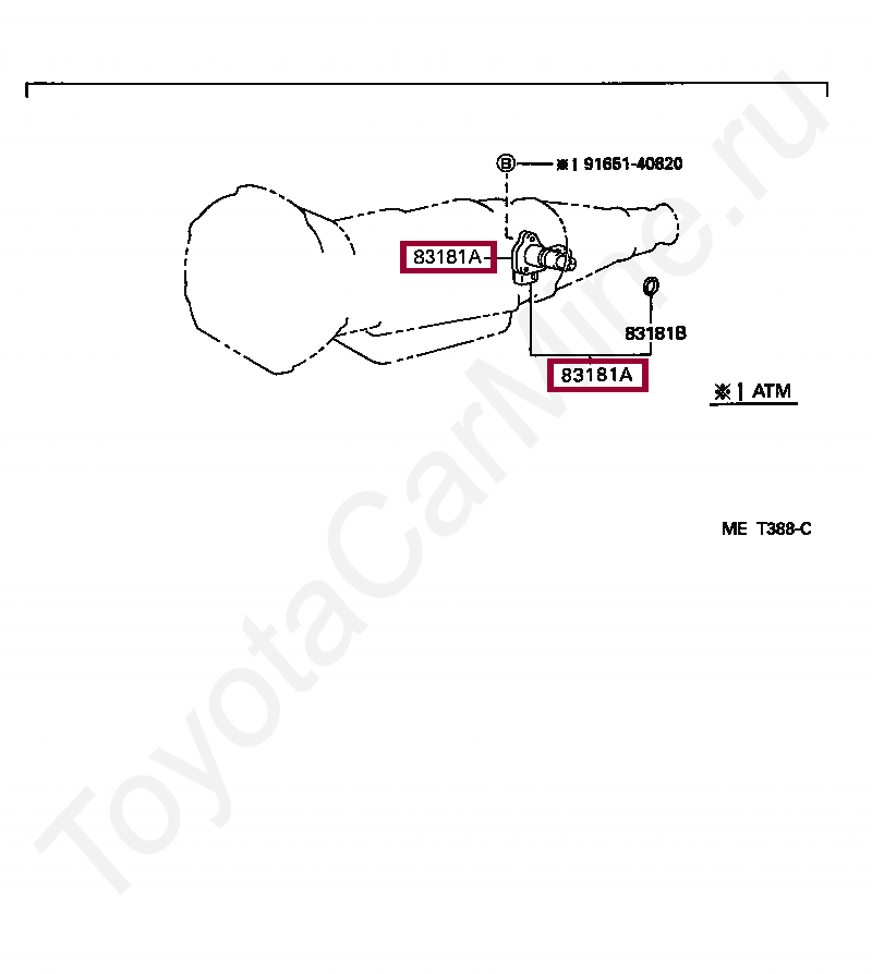 Запчасти Тойота: SENSOR, SPEEDOMETER (8318135040)