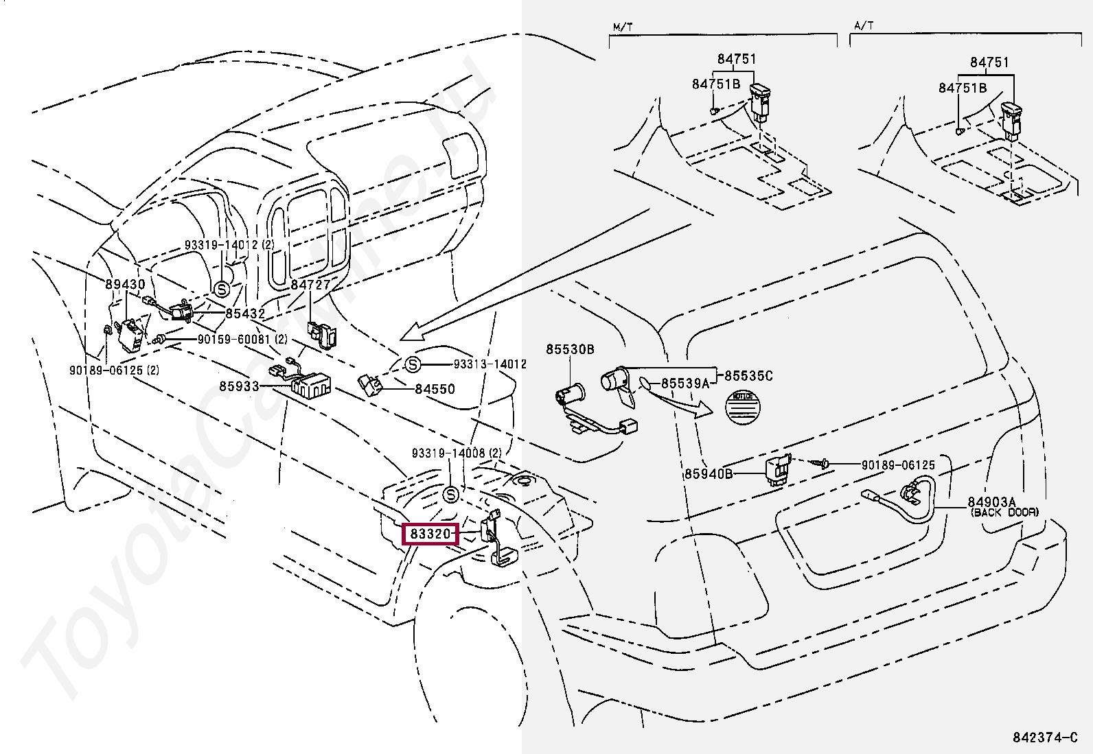Запчасти Тойота: GAGE ASSY, FUEL SENDER (8332060340)
