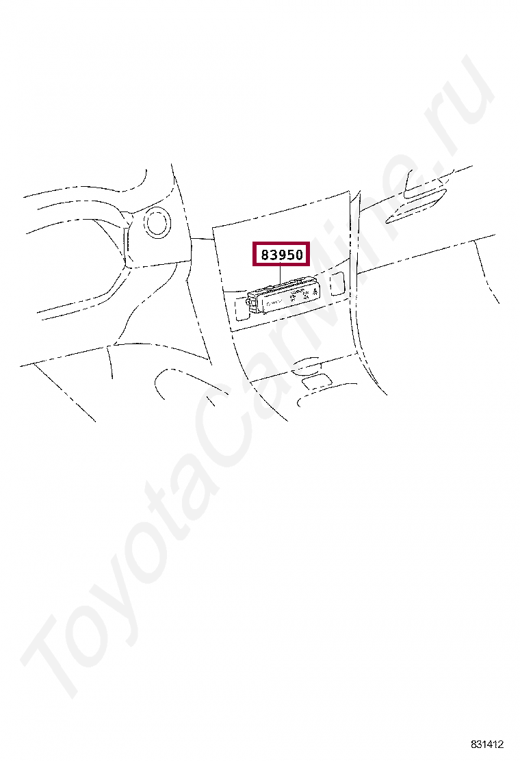 Запчасти Тойота: LAMP ASSY, TELLTALE (8395012261)
