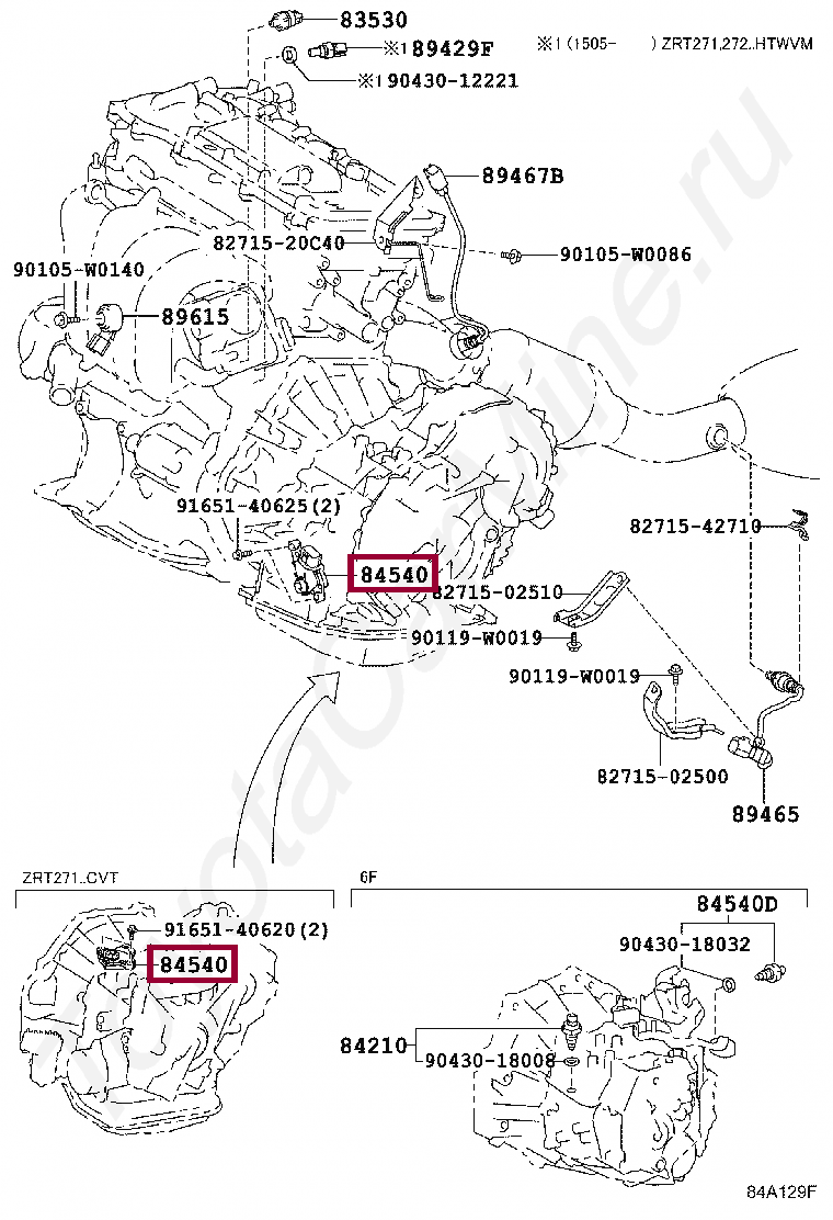 Запчасти Тойота: SWITCH ASSY, NEUTRAL START (8454042010)