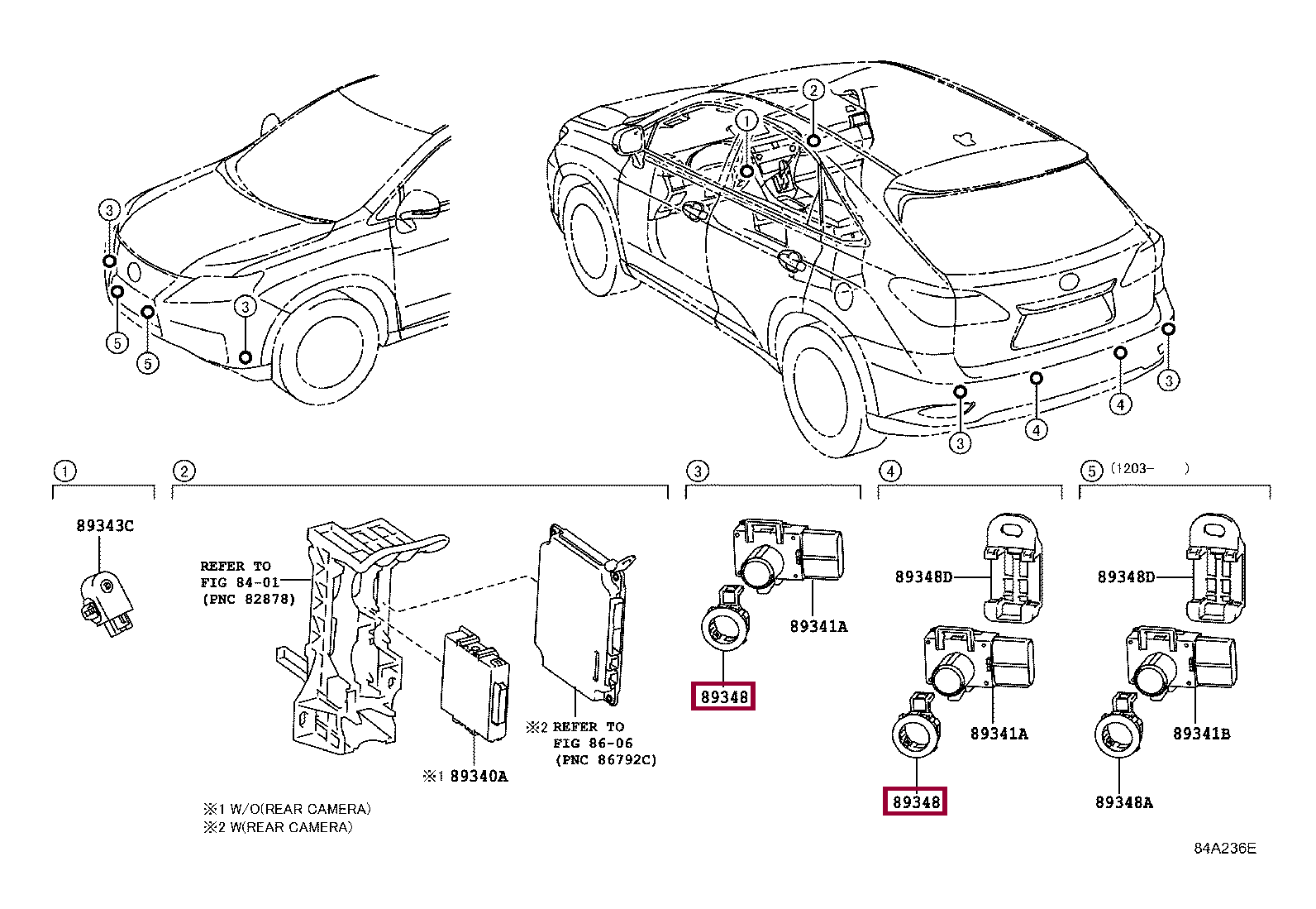 Запчасти Тойота: RETAINER, ULTRASONIC SENSOR, NO.1 (8934833060C3)