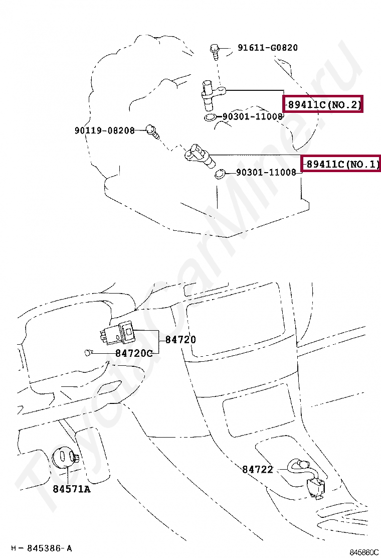 Запчасти Тойота: SENSOR, SPEED (8941333010)