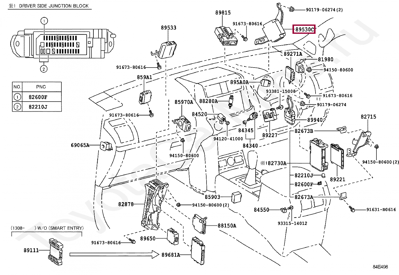 Запчасти Тойота: COMPUTER ASSY, TRANSMISSION CONTROL (8953060390)