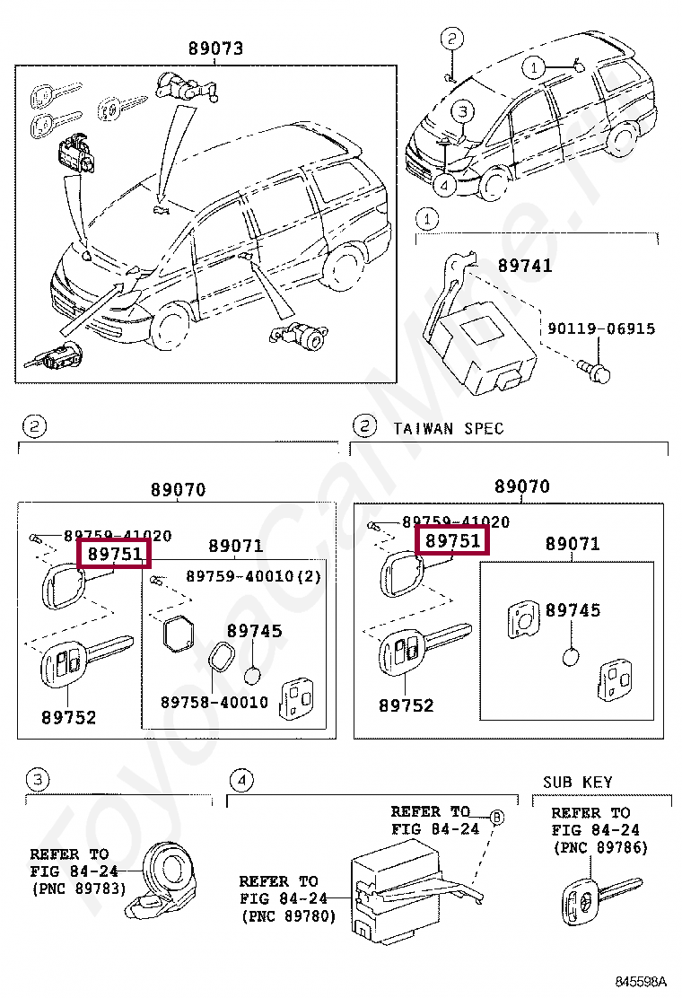 Запчасти Тойота: COVER, TRANSMITTER HOUSING (8975128020)