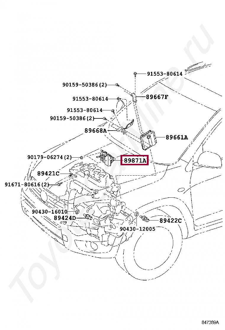 Запчасти Тойота: DRIVER, INJECTOR (8987042070)