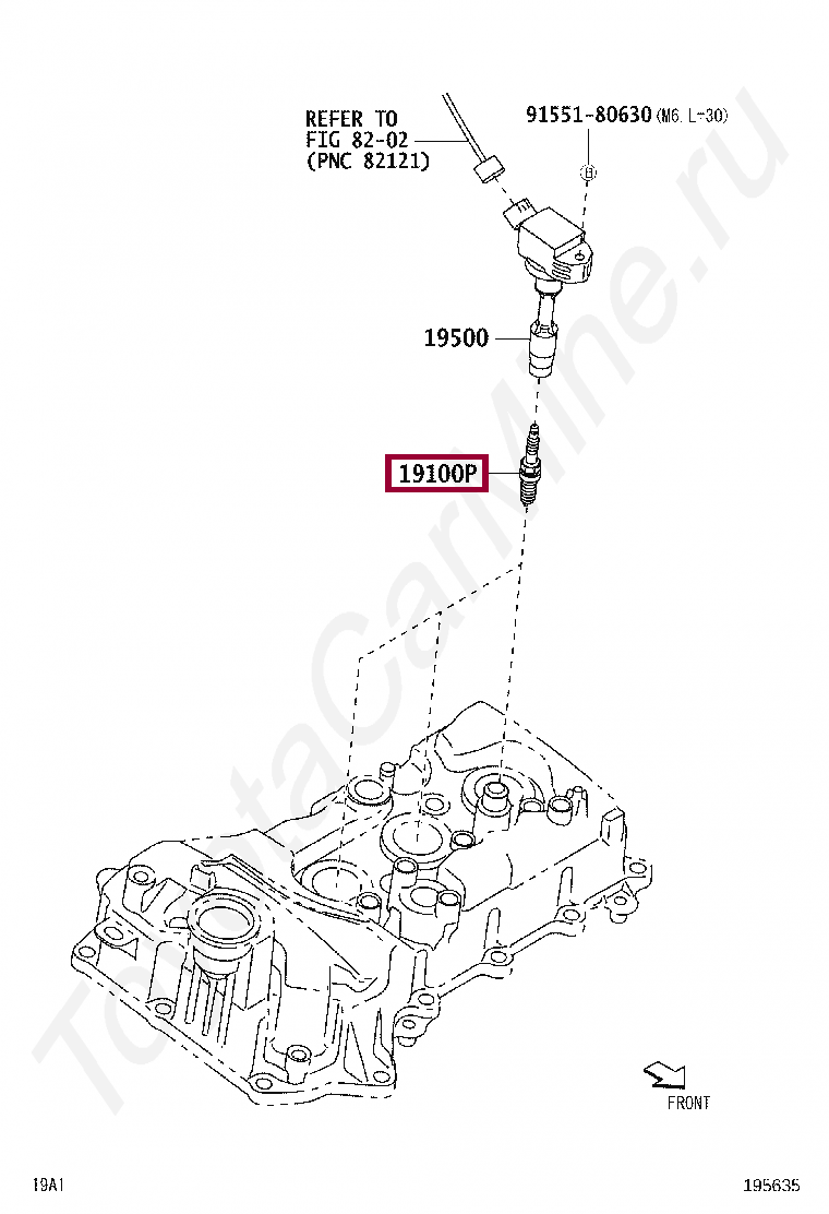 Запчасти Тойота: PLUG, SPARK (9004851220)