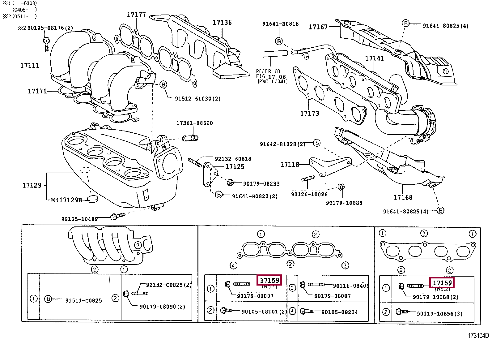 Запчасти Тойота: BOLT, STUD(FOR MANIFOLD TO CYLINDER HEAD) (9011610169)