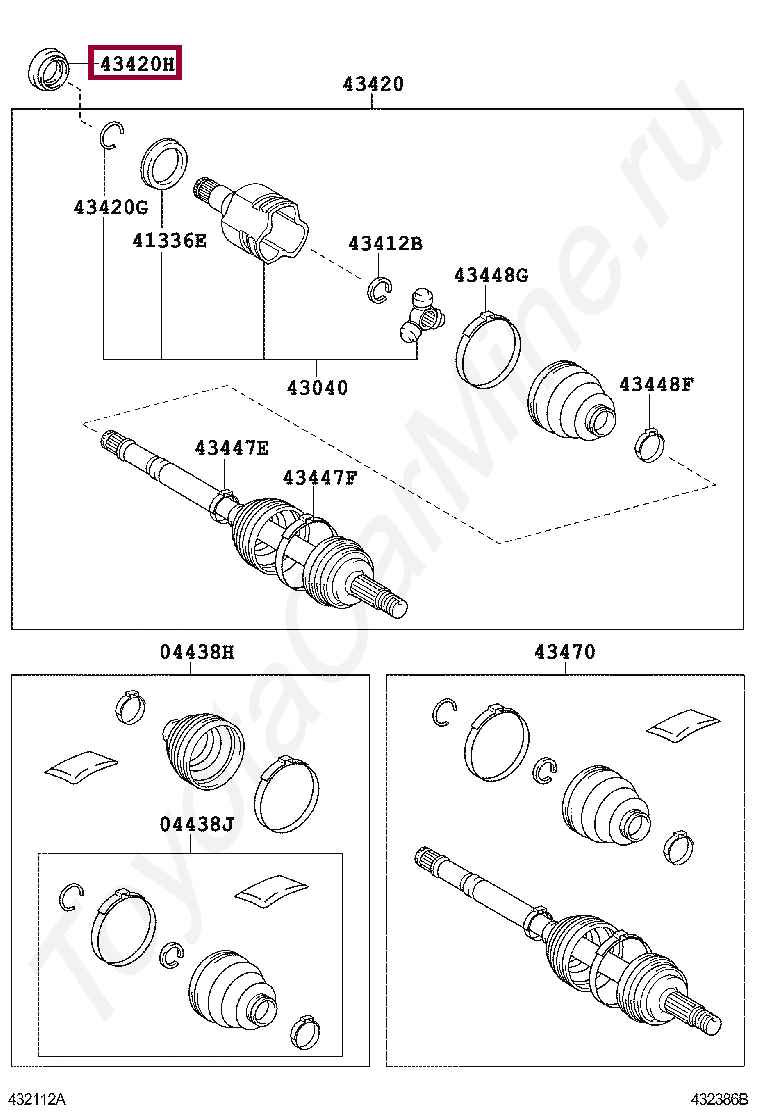 Запчасти Тойота: САЛЬНИК ЛЕВОГО ПРИВОДА (9031135075)