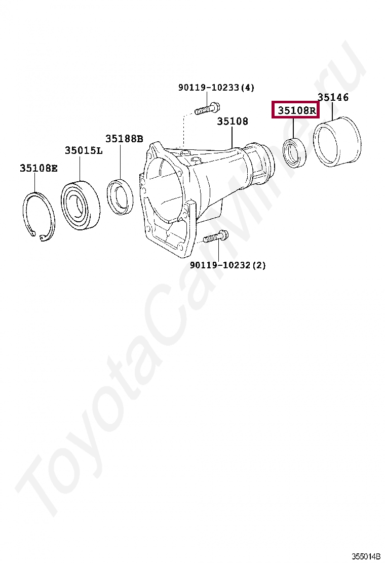 Запчасти Тойота: SEAL, OIL (FOR AUTOMATIC TRANSMISSION EXTENSION ...
