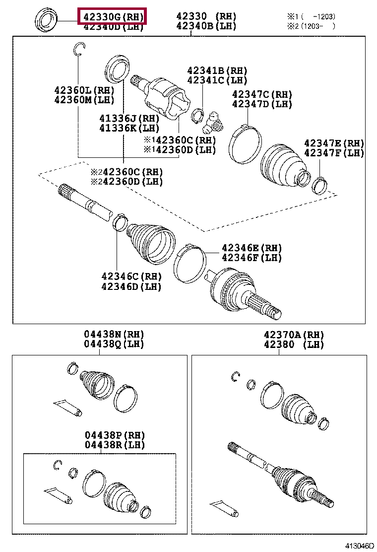 Запчасти Тойота: Сальник (9031142044)
