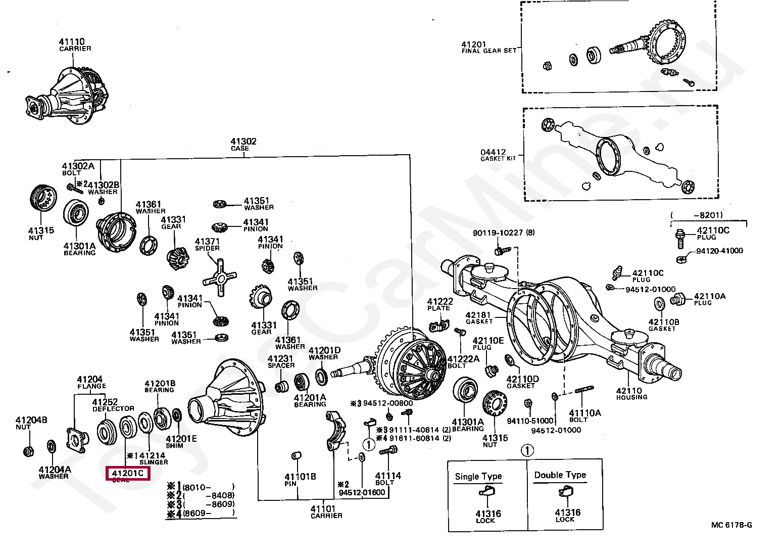 Запчасти Тойота: SEAL, OIL (FOR REAR DIFFERENTIAL CARRIER) (9031148024)