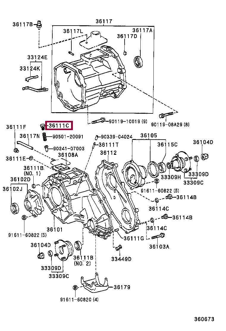 Запчасти Тойота: PLUG (FOR TRANSFER CASE) (9034114012)