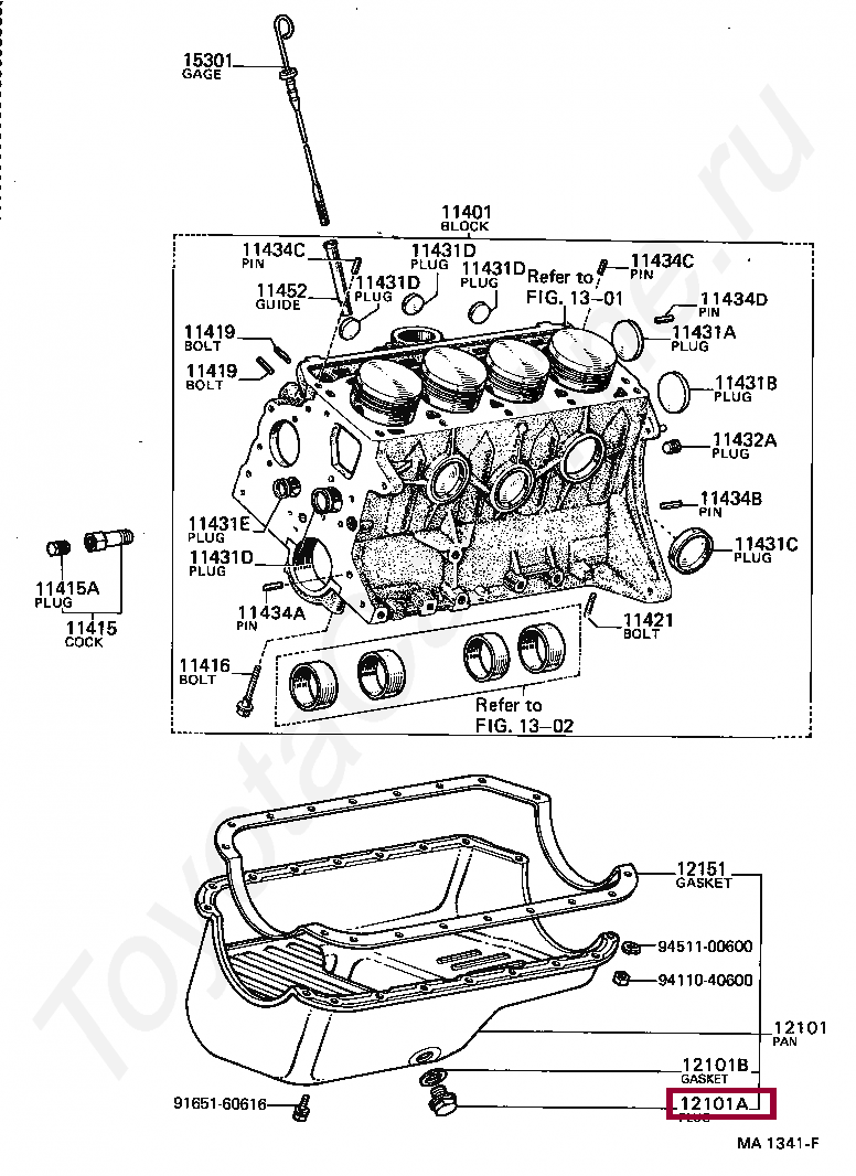 Запчасти Тойота: PLUG(FOR OIL PAN DRAIN) (9034118089)