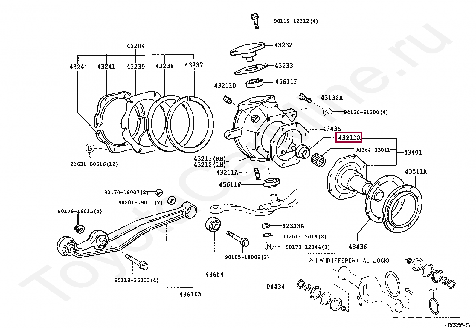 Запчасти Тойота: Втулка бронзовая (9038135001)