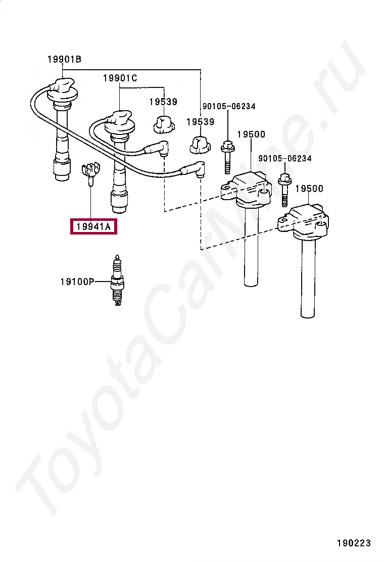 Запчасти Тойота: CLAMP(FOR RESISTIVE CORD) (9046905006)
