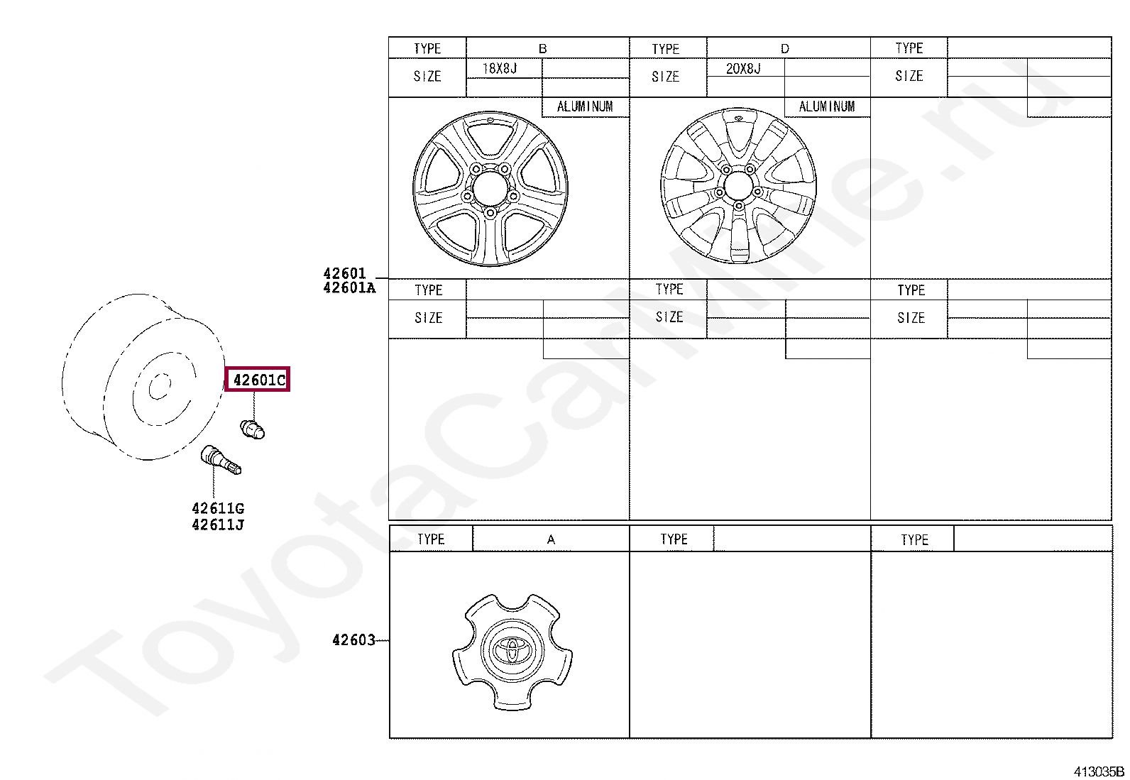 Запчасти Тойота: NUT, HUB (FOR AXLE) (90942A1001)